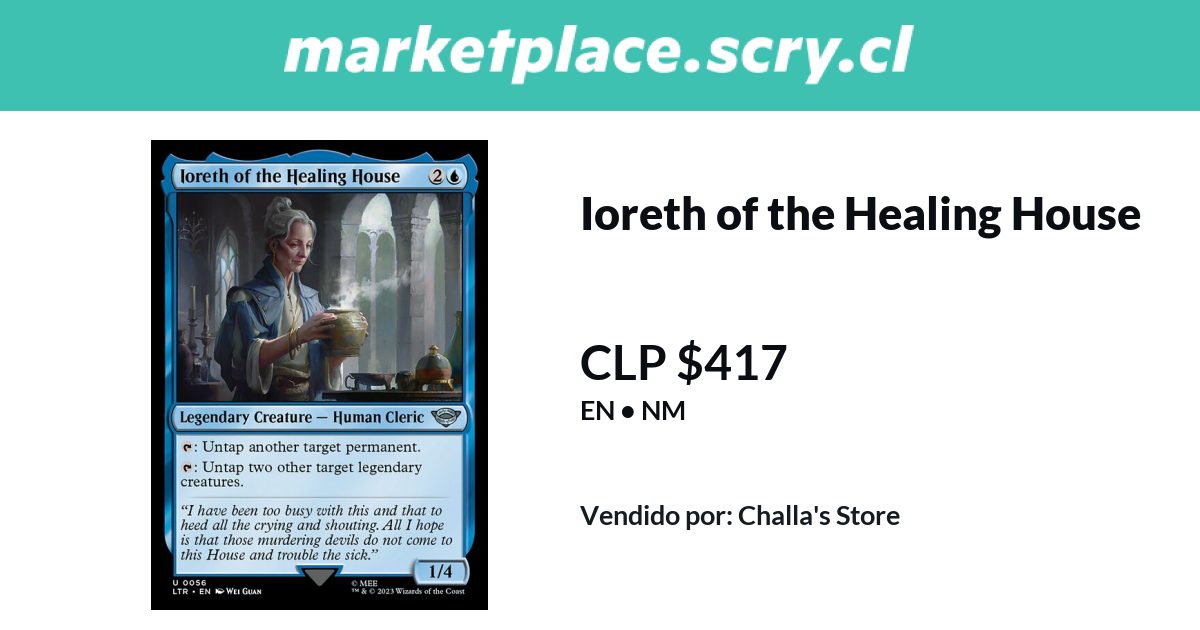 Ioreth of the Healing House | Disponible en Marketplace Scry