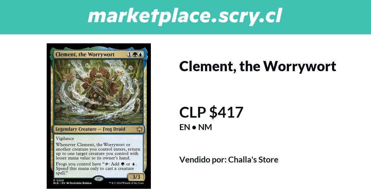 Clement, the Worrywort | Disponible en Marketplace Scry