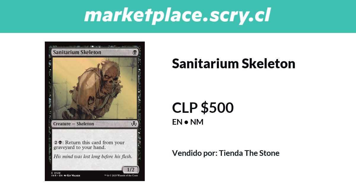 Sanitarium Skeleton | Disponible en Marketplace Scry