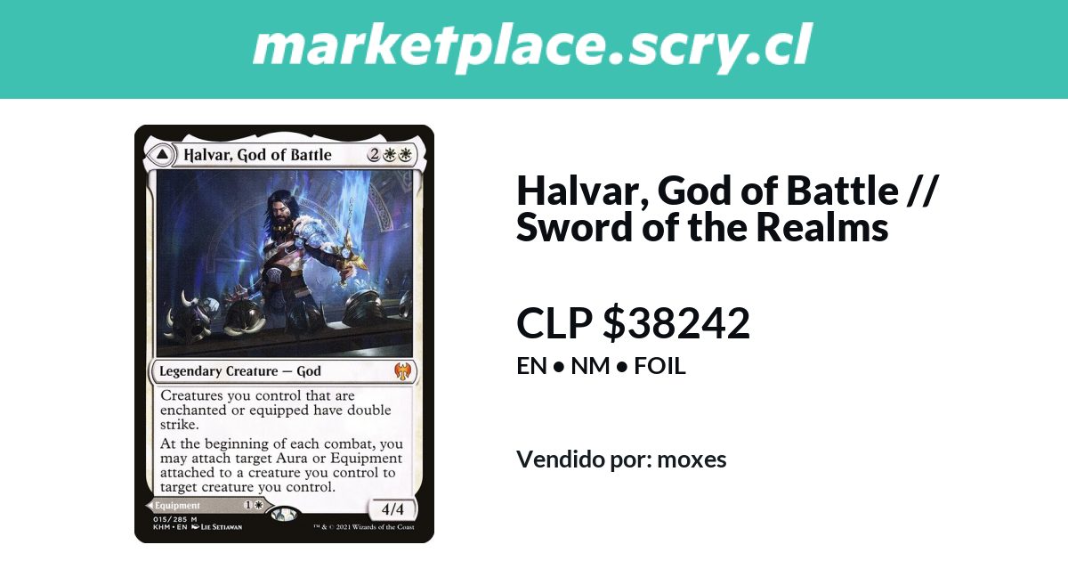 Halvar, God of Battle // Sword of the Realms | Disponible en ...