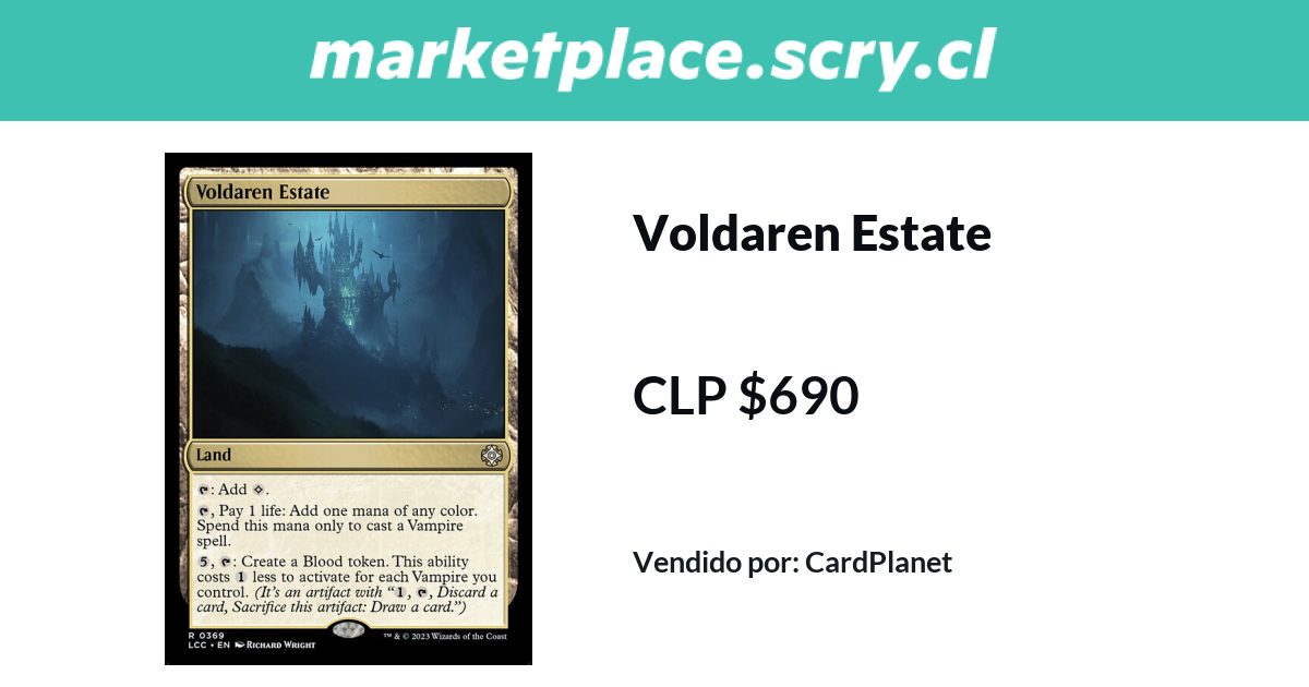 Voldaren Estate | Disponible en Marketplace Scry