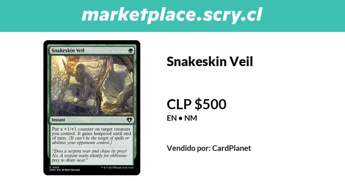 Snakeskin Veil | Disponible en Marketplace Scry