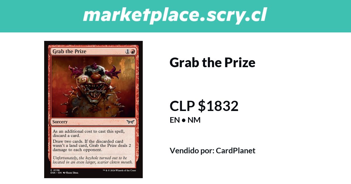 Grab the Prize | Disponible en Marketplace Scry
