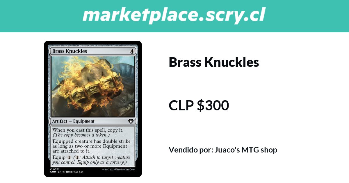 Brass Knuckles | Disponible en Marketplace Scry
